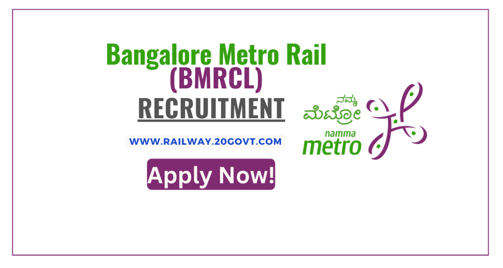 BMRCL Recruitment 2026 - Bangalore Metro GM/DGM Latest Rail Jobs ...